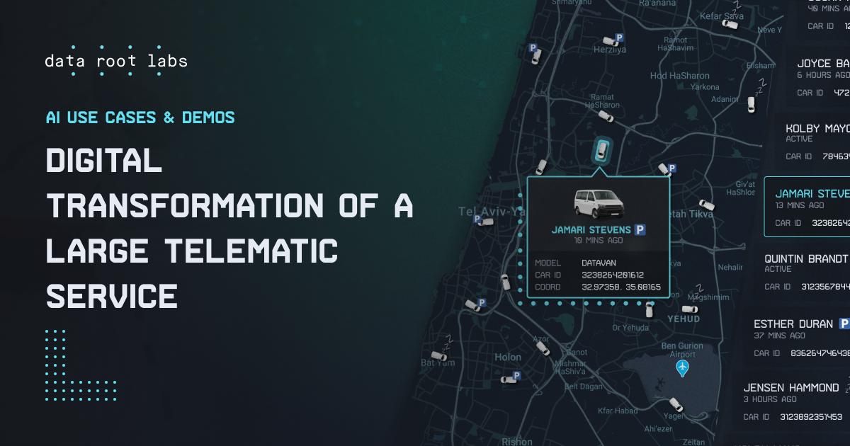 Digital Transformation of a Large Telematic Service - DataRoot Labs